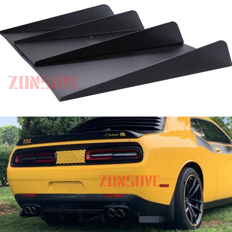 For Dodge Challenger Rear Diffuser Bumper Lip Spoiler Splitter Shark ...