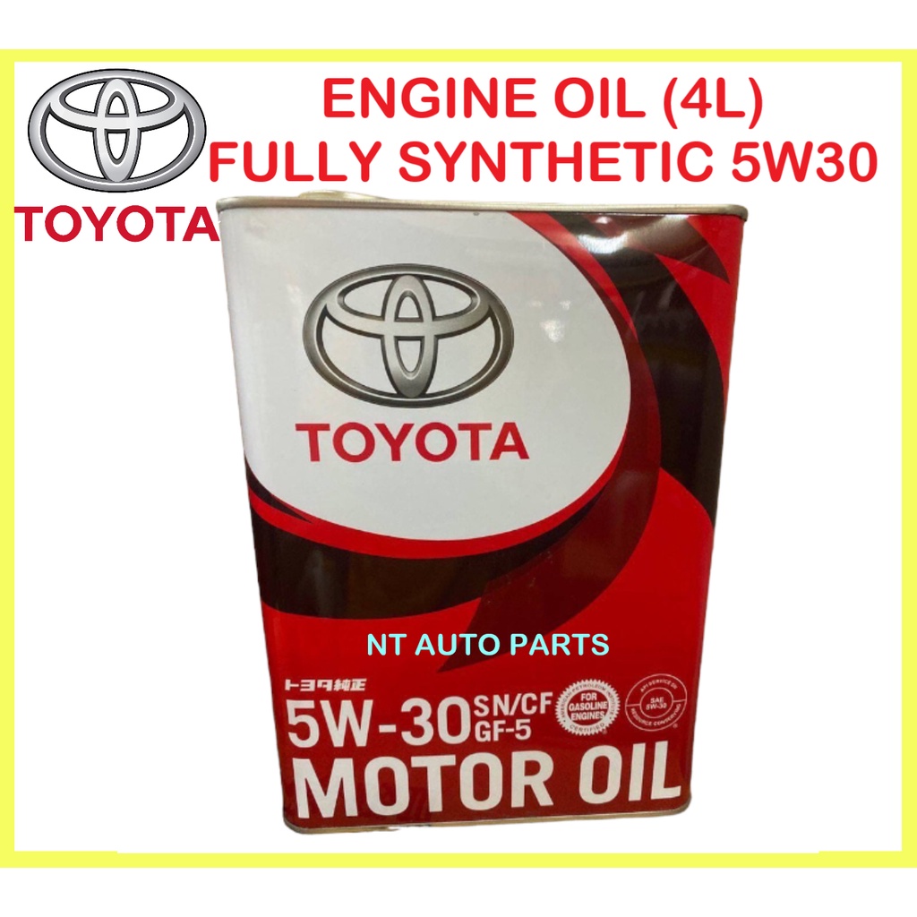 Original Toyota Engine Oil 5W-30 5W30 Fully Synthetic SN GF-5 Japan ...
