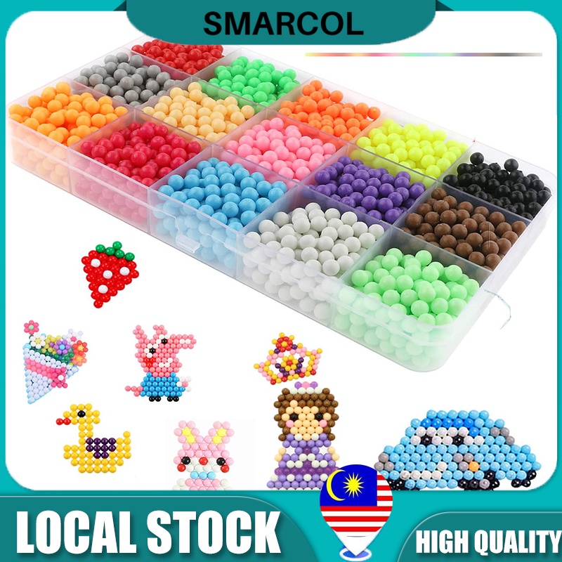 2400 / 1500 Pcs Water Fuse Beads Kit, Creative Beads Toy DIY Magic ...