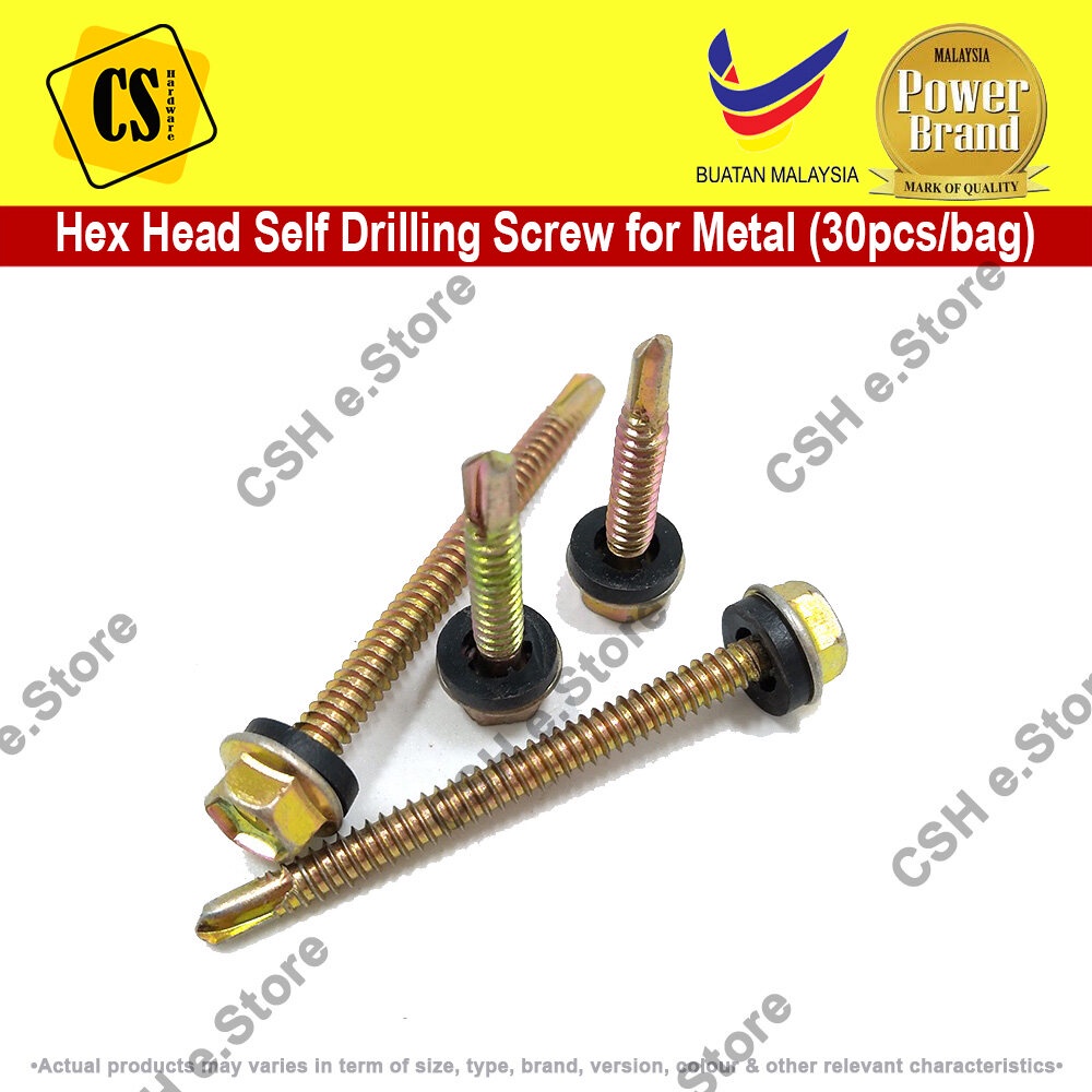 Self Drilling Screw Hex Head Screw Roofing Awning Screw with Washer for ...