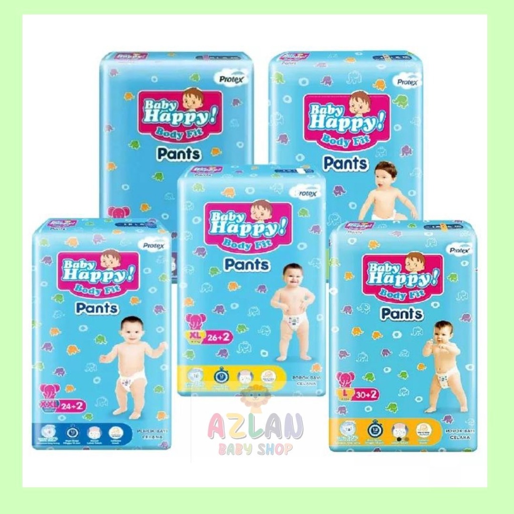 Pampers Thick, Leak-Proof Baby Happy Pants M32 PantsPopok L28/ | Shopee ...