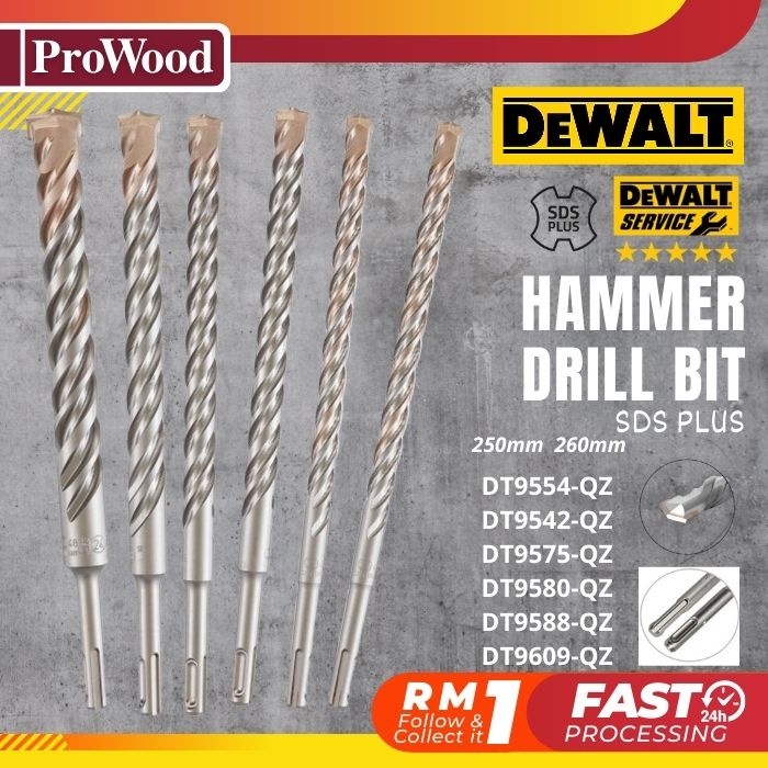 DEWALT SDS PLUS Extreme 250mm 260mm Hammer Concrete Cutter Drill Bit ...