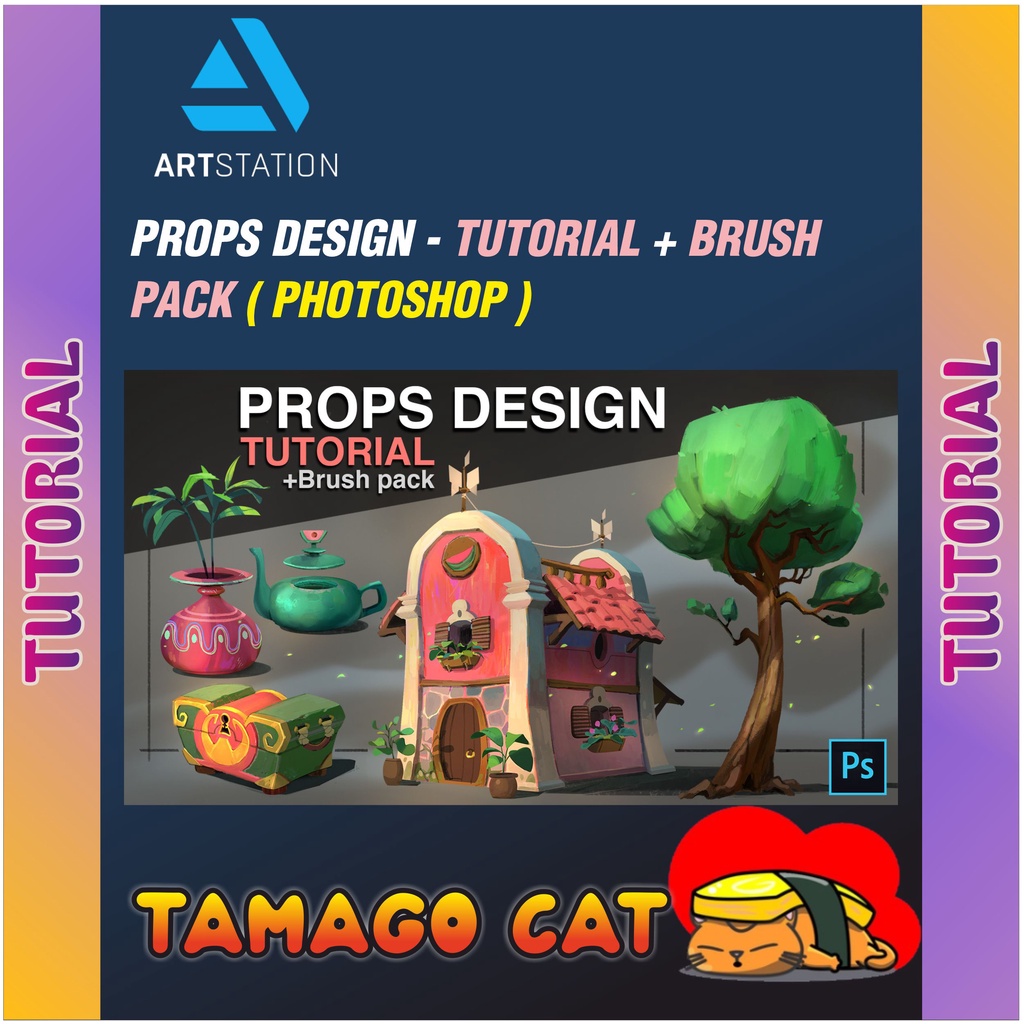 [ VIDEO COURSE ] PROPS DESIGN - TUTORIAL + BRUSH PACK ( PHOTOSHOP ) | Shopee Malaysia