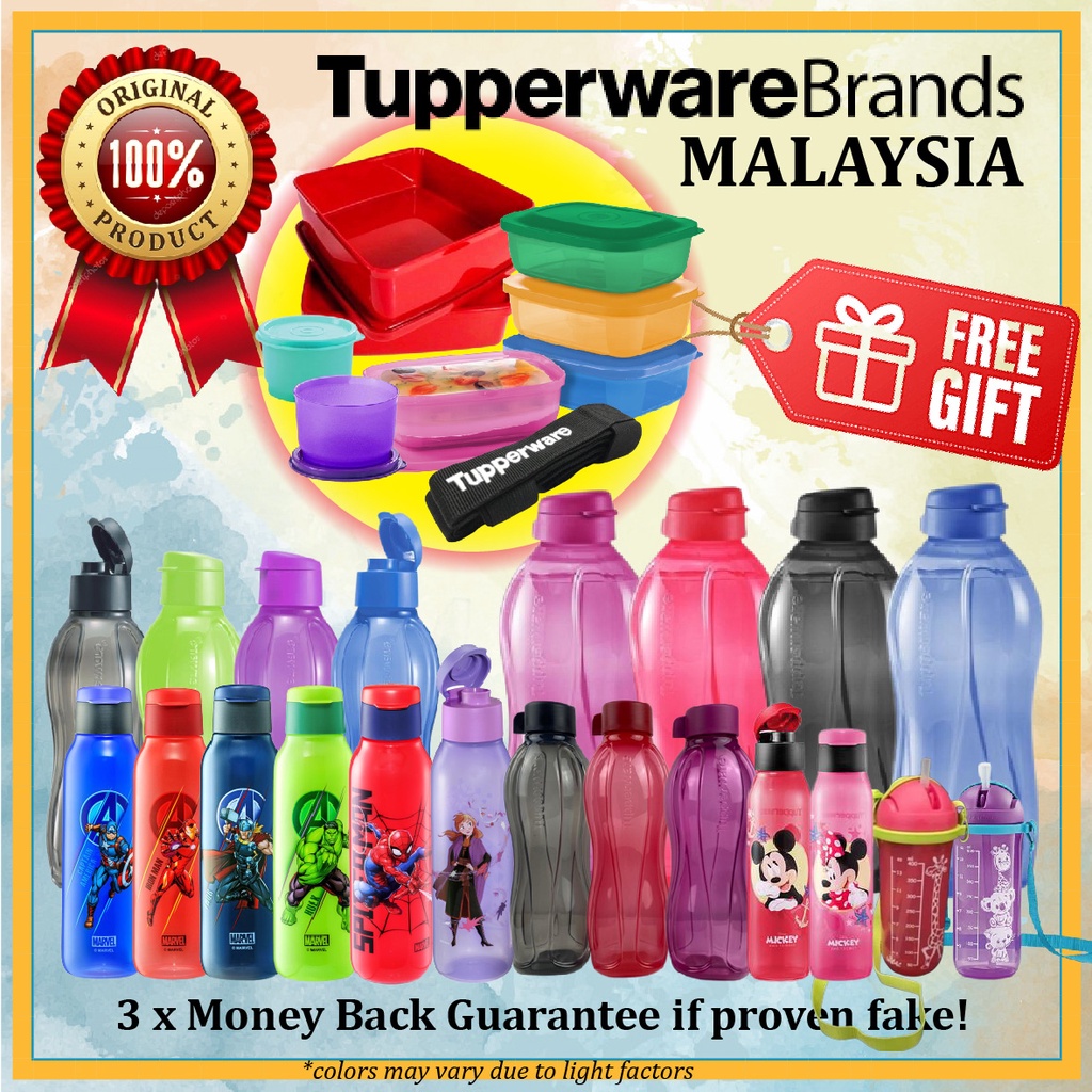 [100% ORIGINAL] Tupperware Eco Bottle 310ml 500ml 750ml 1L 1.5L 2L ...