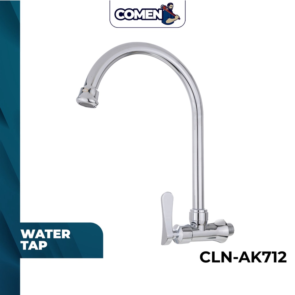 ALENO Wall Sink Mono Cold Tap AK712 Stainless Steel Wall Mounted ...