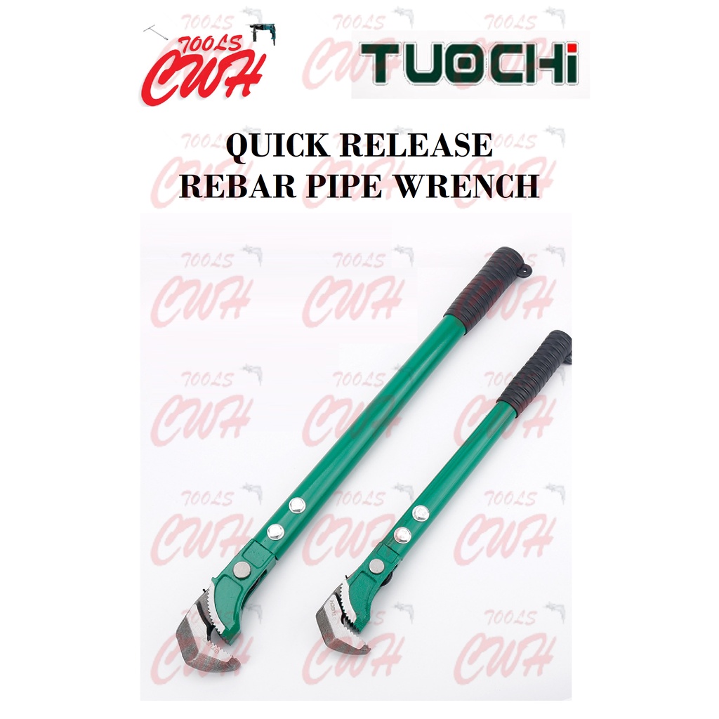PRC TUOCHI 18" 24" QUICK RELEASE REBAR BAR PIPE WRENCH BENDER BENDING ...