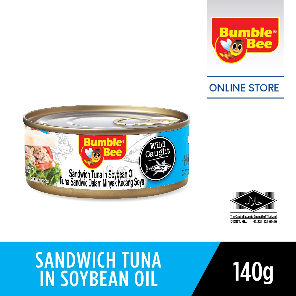 Bumble Bee Sandwich Tuna In Soybean Oil, 140G | Shopee Malaysia