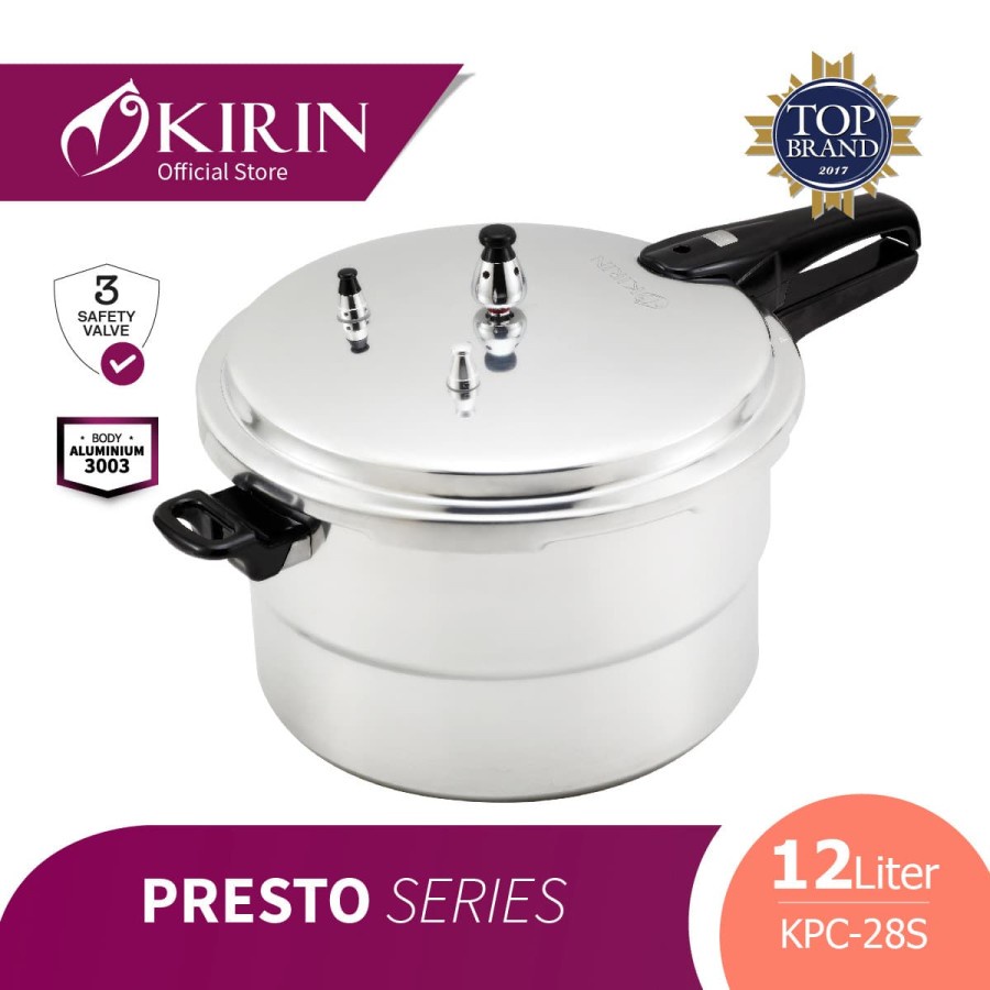 KIRIN 12 Liter Multipurpose Pressure Cooker - KPC-28S - 100% ORI ...