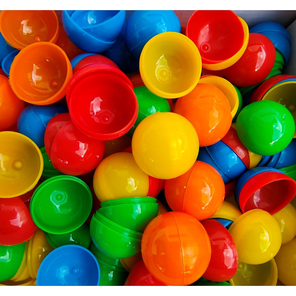 50pcs 40mm 4cm Solid Color Empty Plastic Ball Capsules Ball Lucky Draw ...