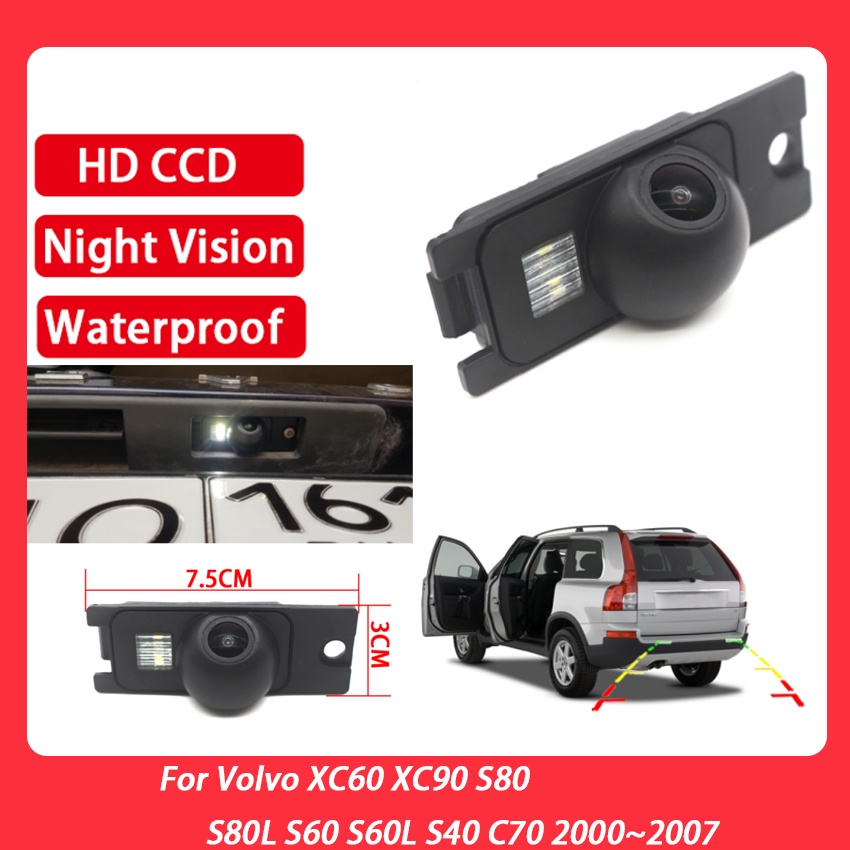 Car HD Rear View Reverse Parking Camera For Volvo XC60 XC90 S80 S80L S60 S60L S40 C70 2000 2001 ...