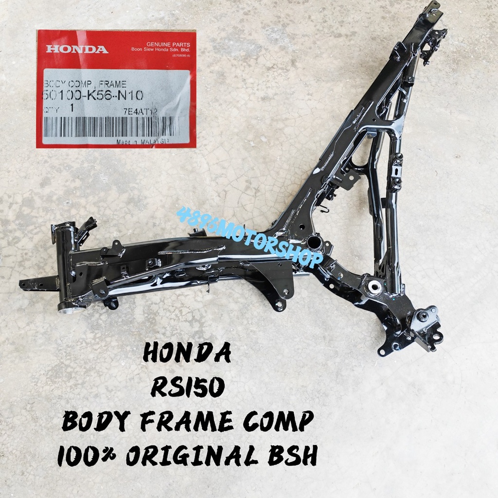 100% ORIGINAL HONDA RS150 RS 150 V1 V2 BODY FRAME COMP BINGKAI RANGKA ...