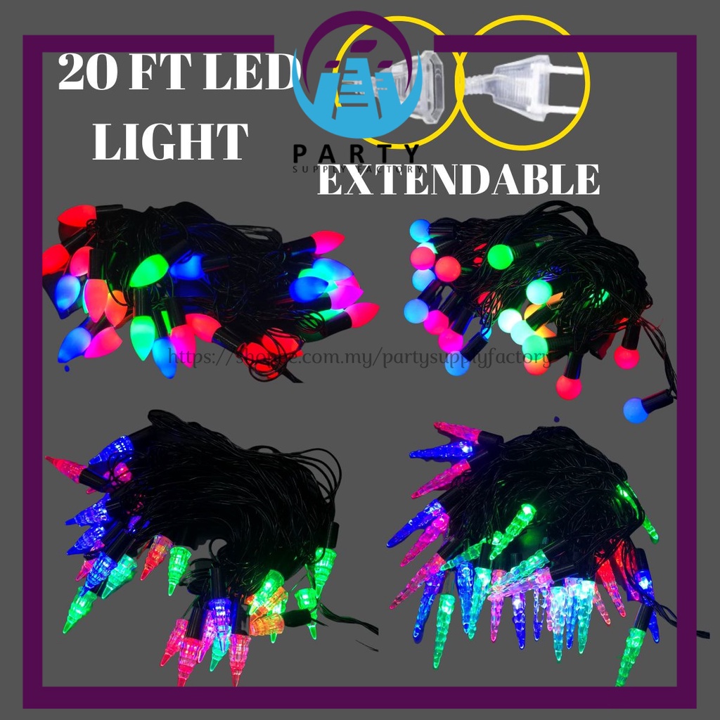 20 Kaki LED Lampu Raya Murah Bajet Panjang 20 Kaki Berkelip Berkualiti ...
