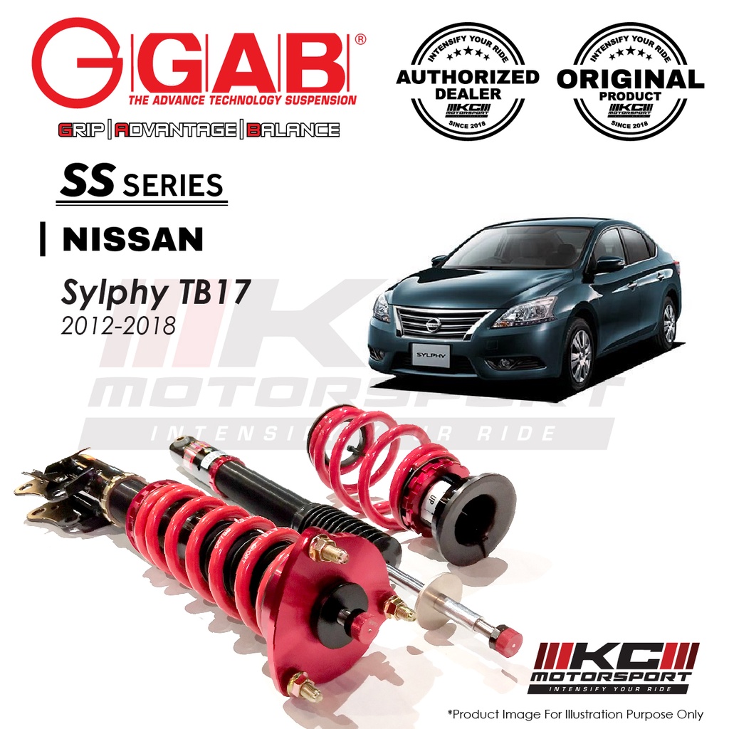 Nissan Sylphy TB17 2012-2018 - GAB SS Series Fully Adjustable ...