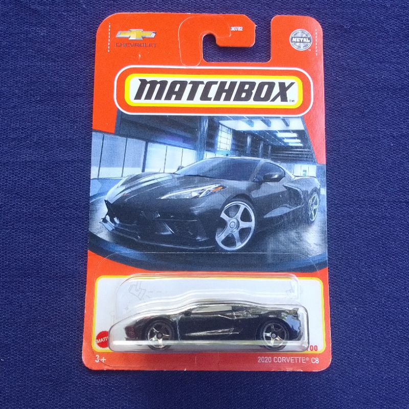 HITAM Diecast Matchbox Mbx Chevrolet 2020 Corvette C8 Black | Shopee ...