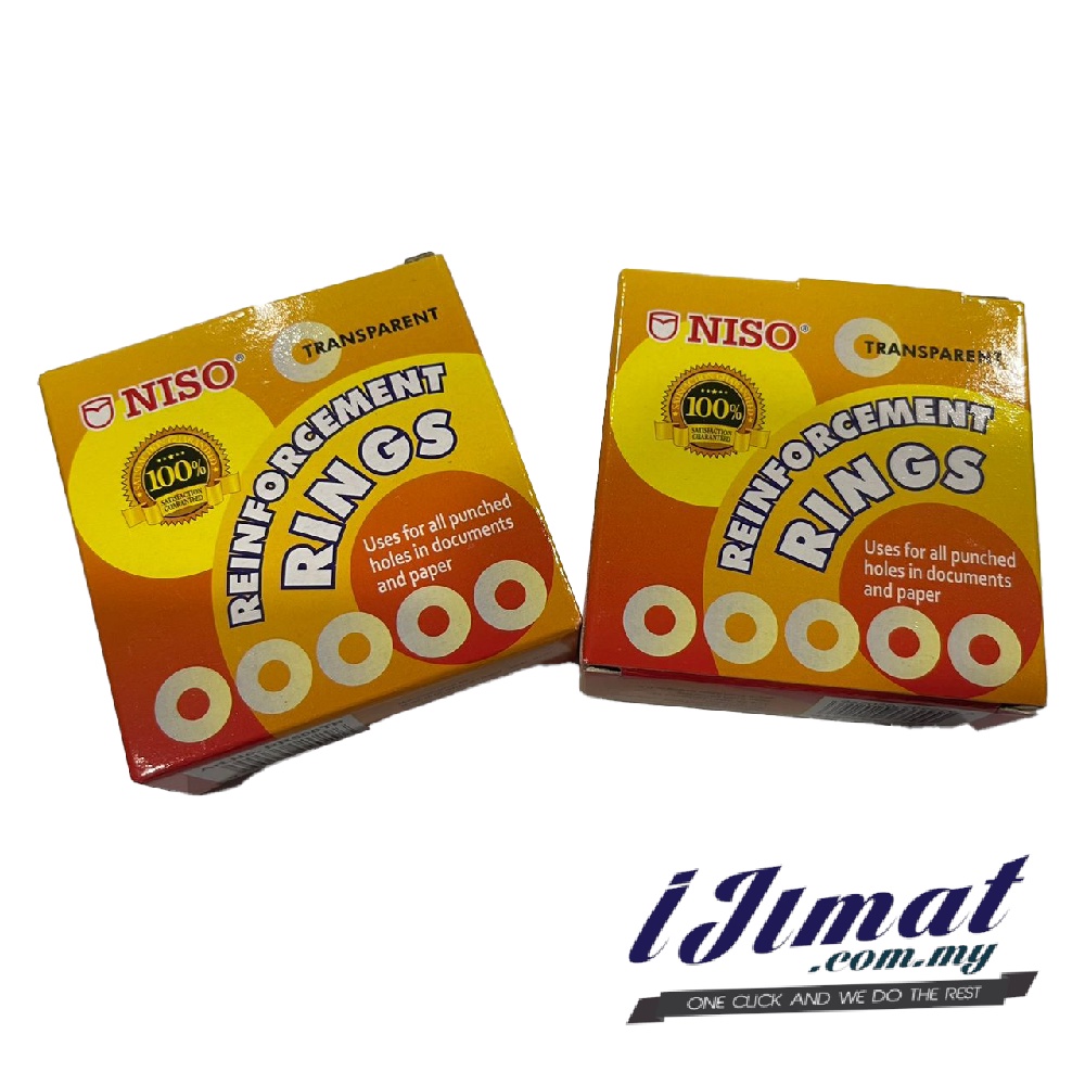 Niso Transparent Reinforcement Rings (500pcs/Box) Ring Hole protector ...