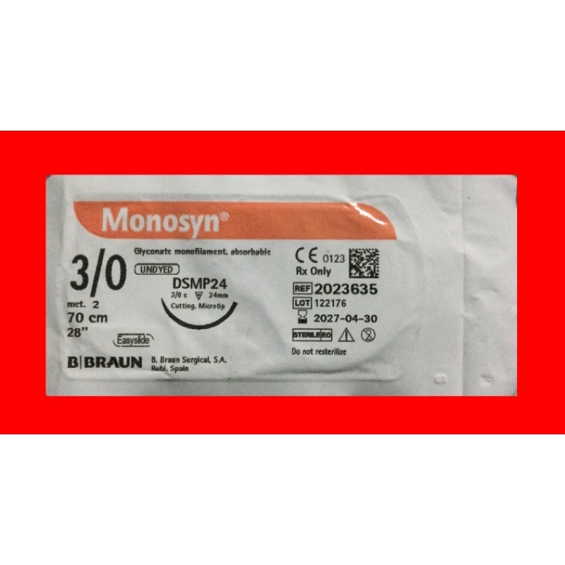 3/0 monosyn b/braun curved needle | Shopee Malaysia