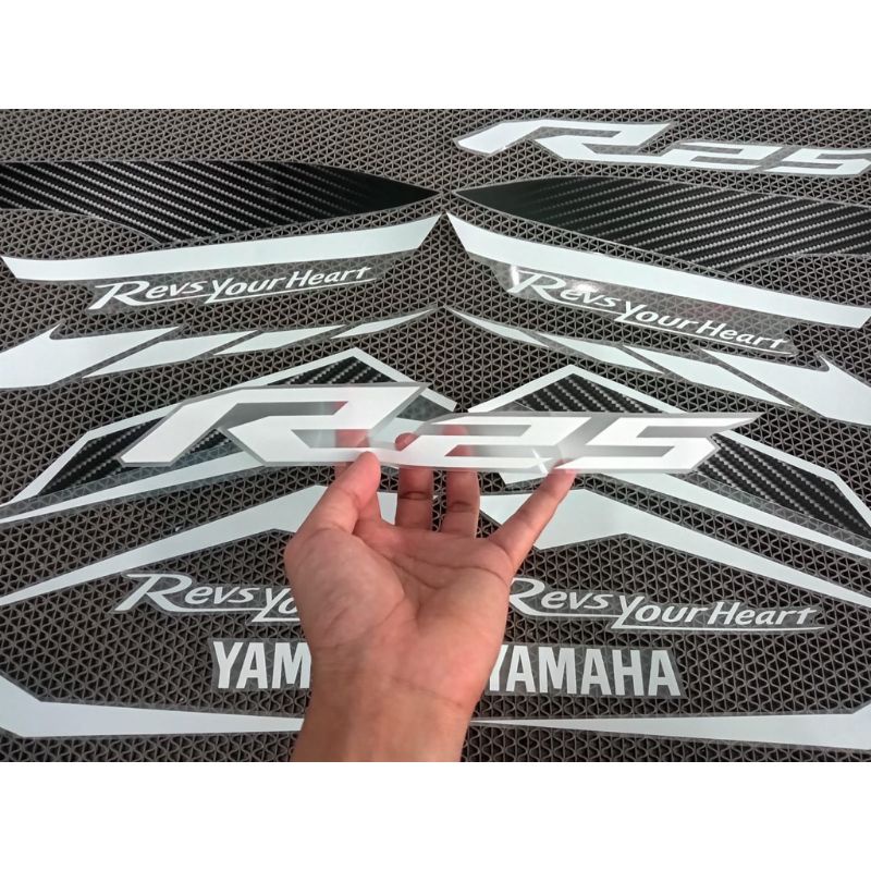 Striping Sticker Yamaha R25 Transparent Custom List Elegance simple ...