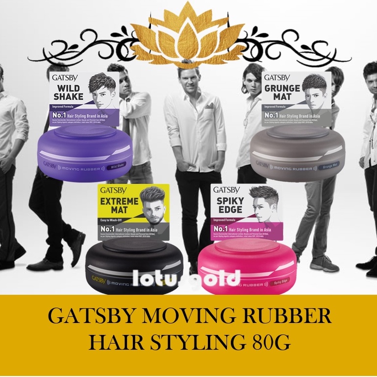 GATSBY MOVING RUBBER HAIR STYLING 80G | Shopee Malaysia