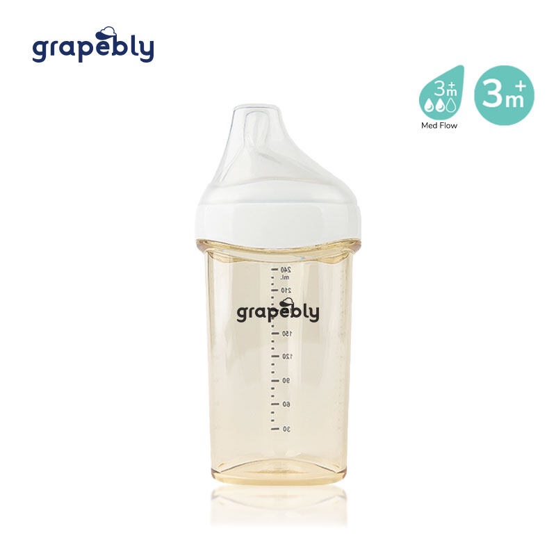 Grapebly PPSU Anti Colic Feeding Bottle (240ml/8oz) | Shopee Malaysia