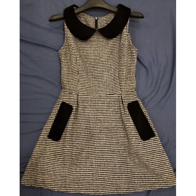 (Pass Corner) Peter Pan Neck Wolf Tooth Pattern Nightgown With Velvet ...