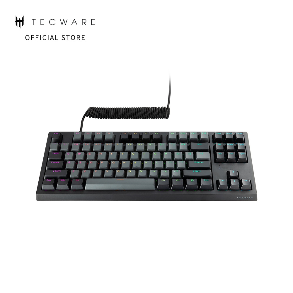 Tecware Phantom+ Elite 87 RGB Mechanical Keyboard - Black / White ...