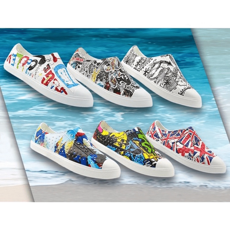 Urban NATIVE plastic shoes printed for rain, travel, work, waterproof ...