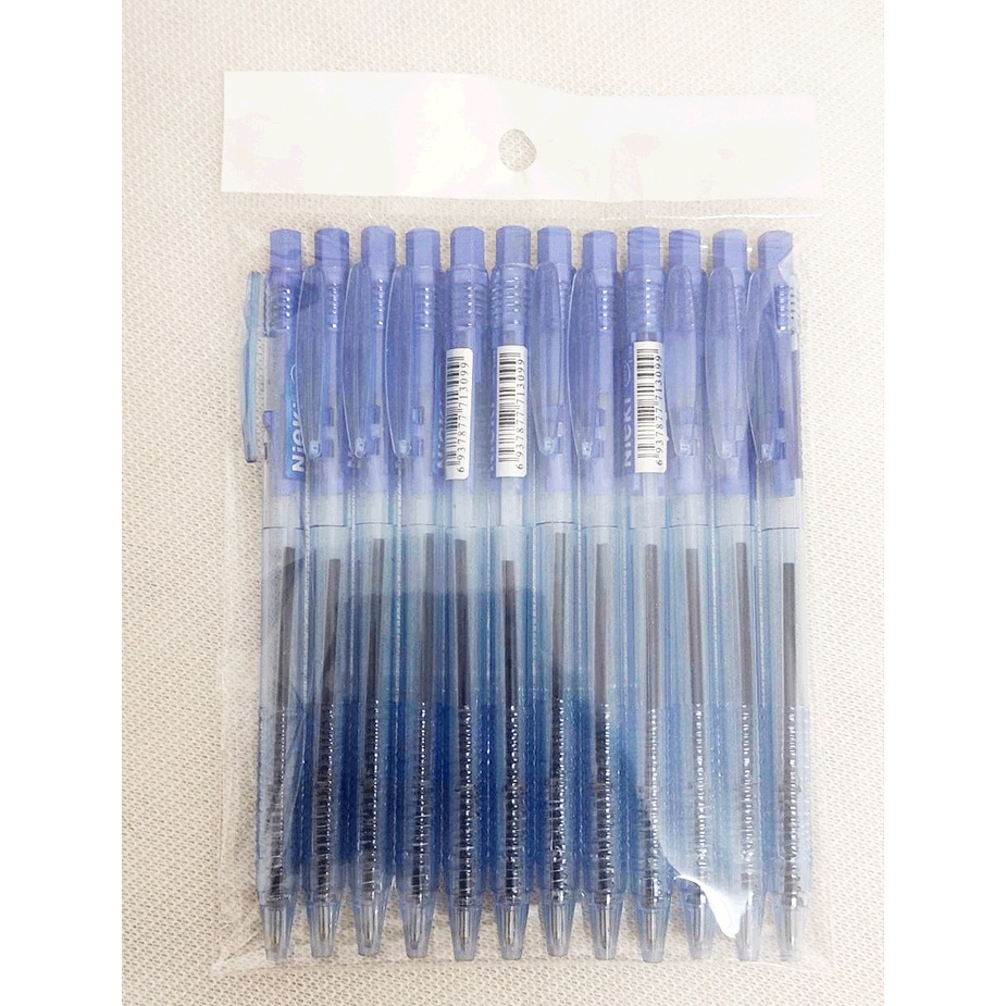 Nieki Ball point Pen NIEKI-309 Value Pack 12 pen Blue color in 1 pack ...
