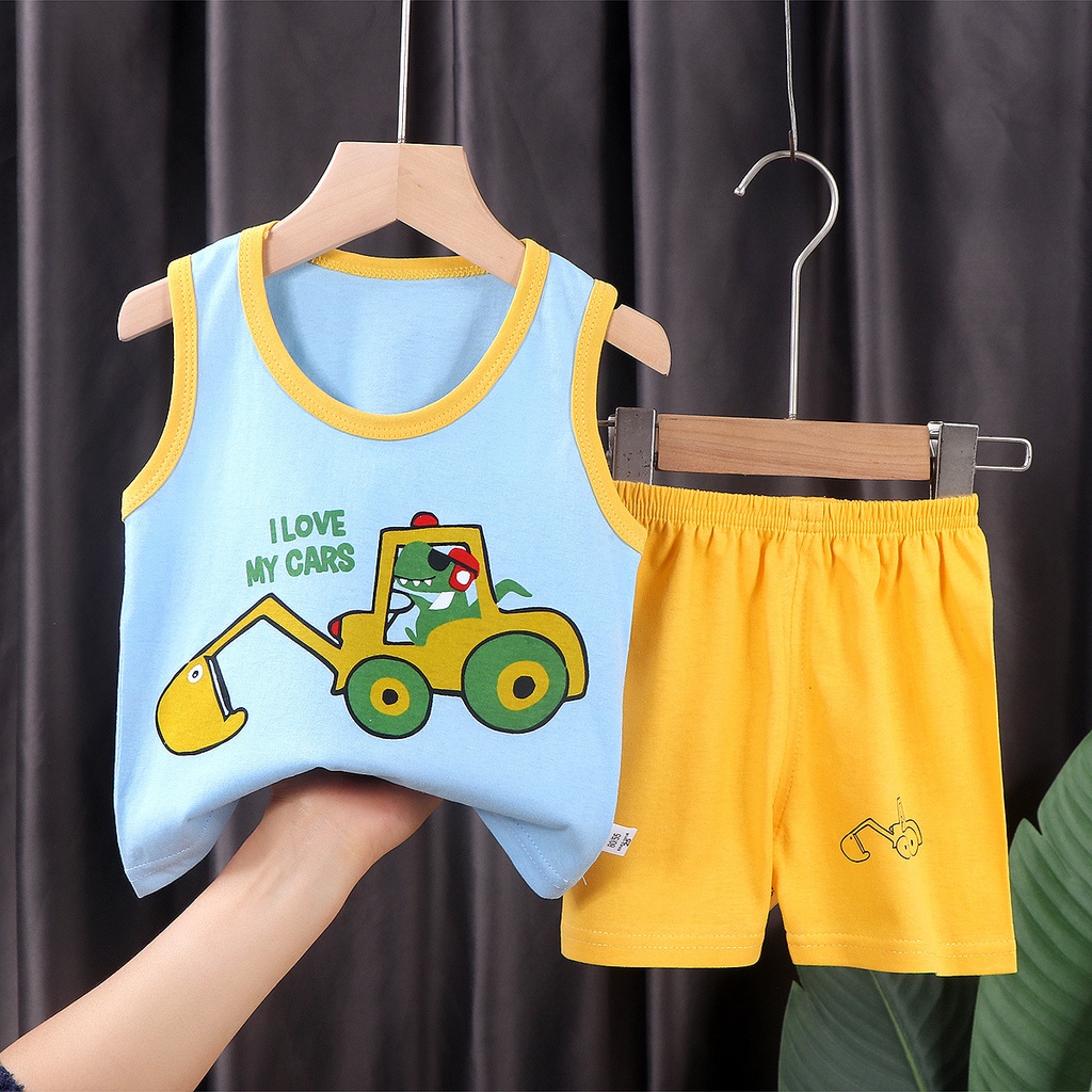 Baju Bayi Singlet Set Baby Clothes Kid Clothes Baju Kanak Baju Singlet ...