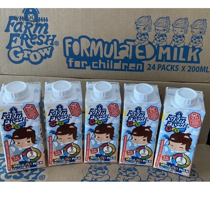 Farm Fresh UHT GROW Formulated Milk 200ml x 12’S | Shopee Malaysia