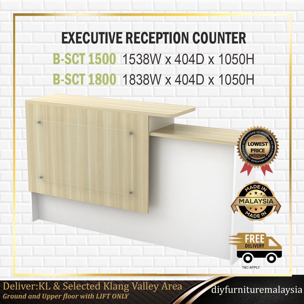 Executive Reception Counter | Receptionist counter 5ft/6ft | Office ...