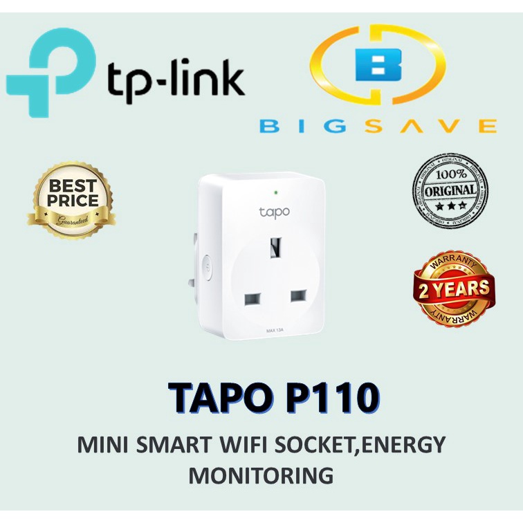 TP-LINK TAPO P110 MINI SMART WIFI SOCKET ENERGY MONITORING | Shopee ...