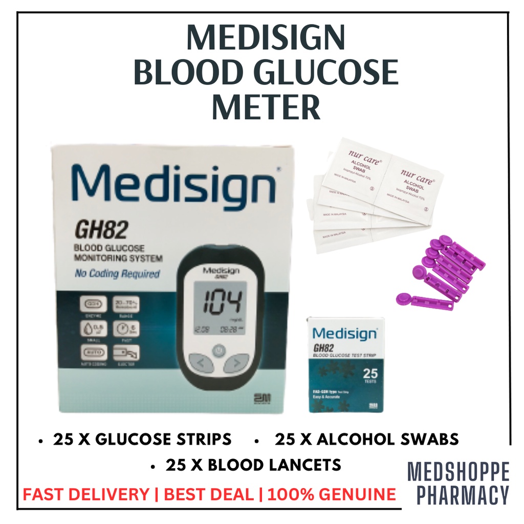 Medisign GH82 Blood Glucose Meter | Shopee Malaysia