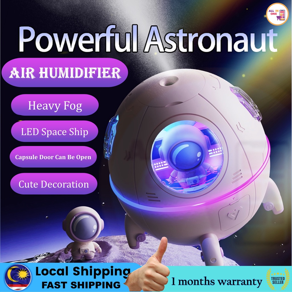 Air Humidifier Space Capsule/Ship Astronaut 220ml USB Ultrasonic Aroma ...