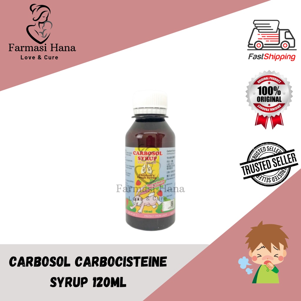 CARBOSOL BATUK UNTUK KANAK-KANAK PERISA STRAWBERRY 120ML | Shopee Malaysia