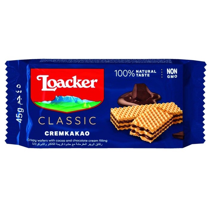 Loacker Classic Cremkakao/Wafer With Chocolate Cream 45 Gr | Shopee ...