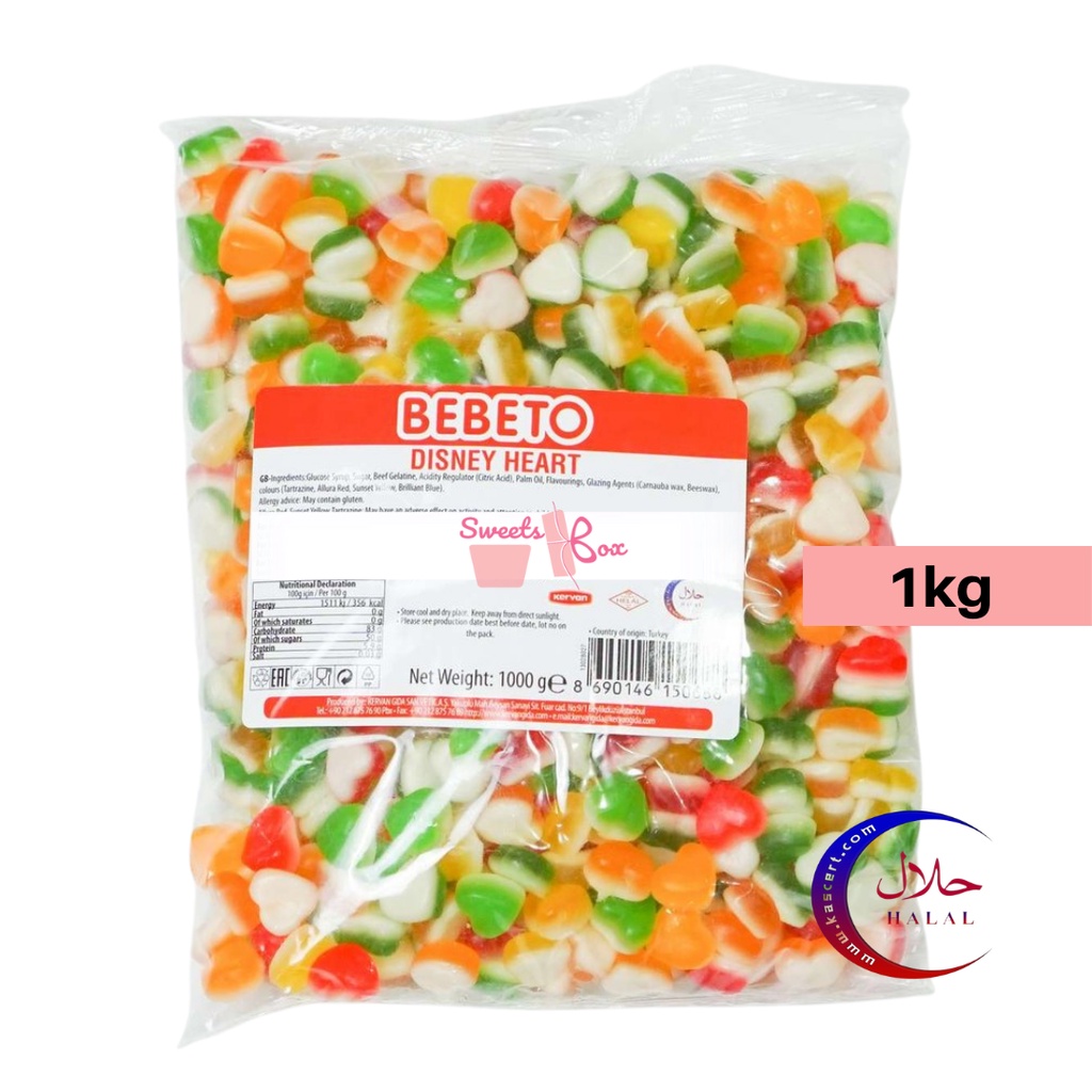 Sweetsbox | Bebeto Assorted Halal Gummy Candy 1kg - Tasty Halal Candy ...