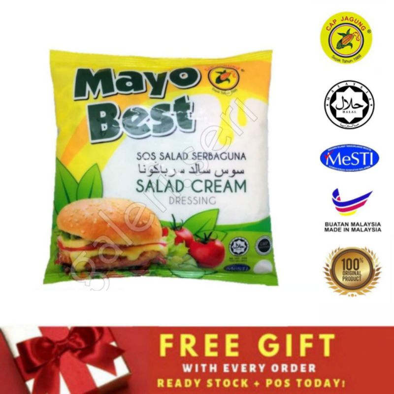 MAYO BEST CAP JAGUNG SOS SALAD SERBAGUNA | MAYONIS | 1 KG | 3 KG ...