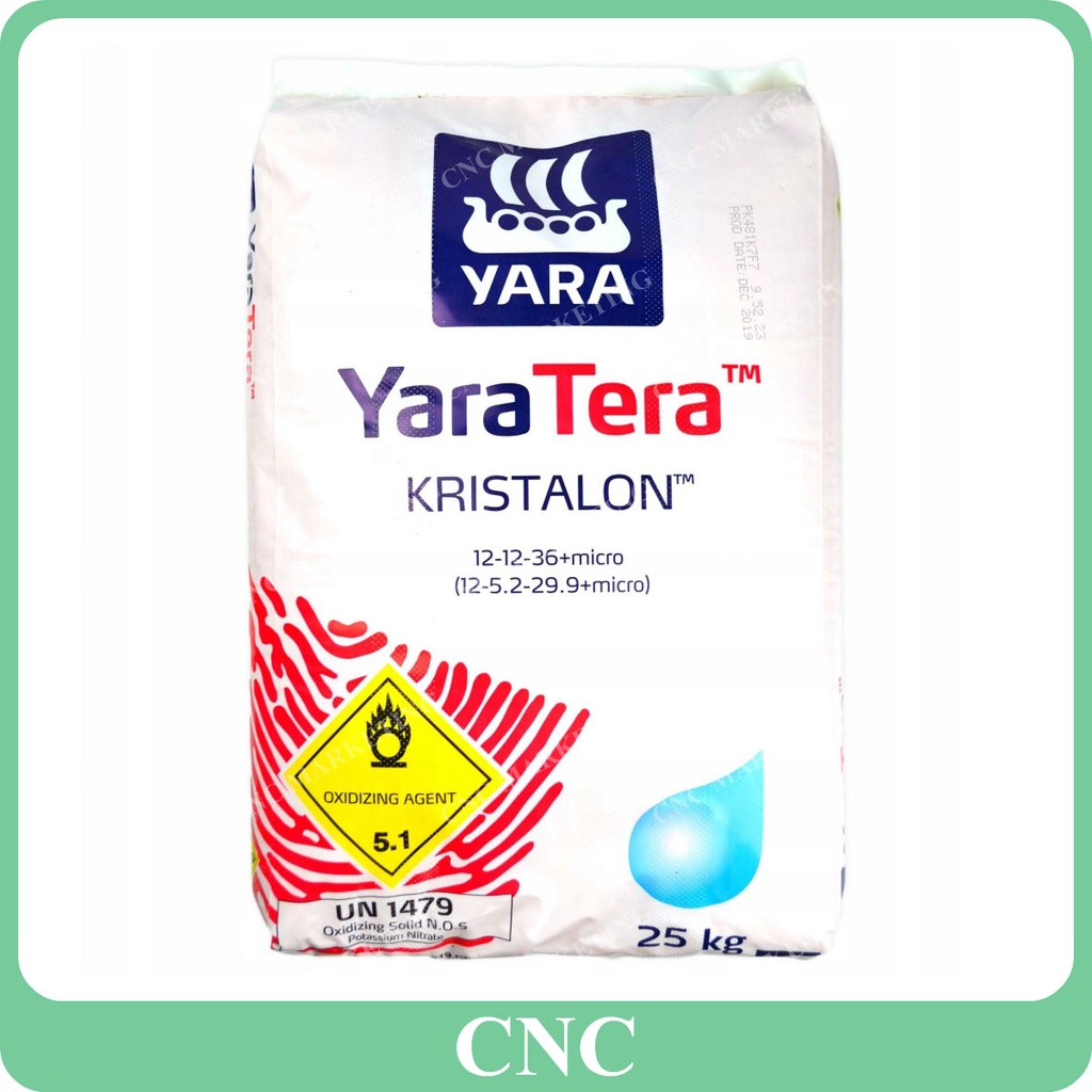 25KG YaraTera Kristalon Red 12-12-36 Yara Baja Foliar Fertiliser ...