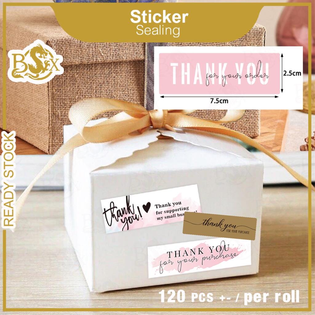 120PCS Round Circle Sticker Per Roll Package Card Thank You Sticker ...