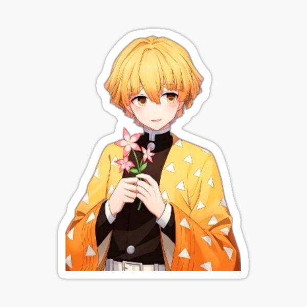Zenitsu Agatsuma Demon Slayer Stickers v2 | Shopee Malaysia