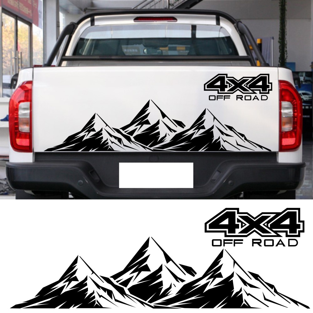 Off-road mountain 4X4 car side door vinyl sticker for NAVARA L200 ...