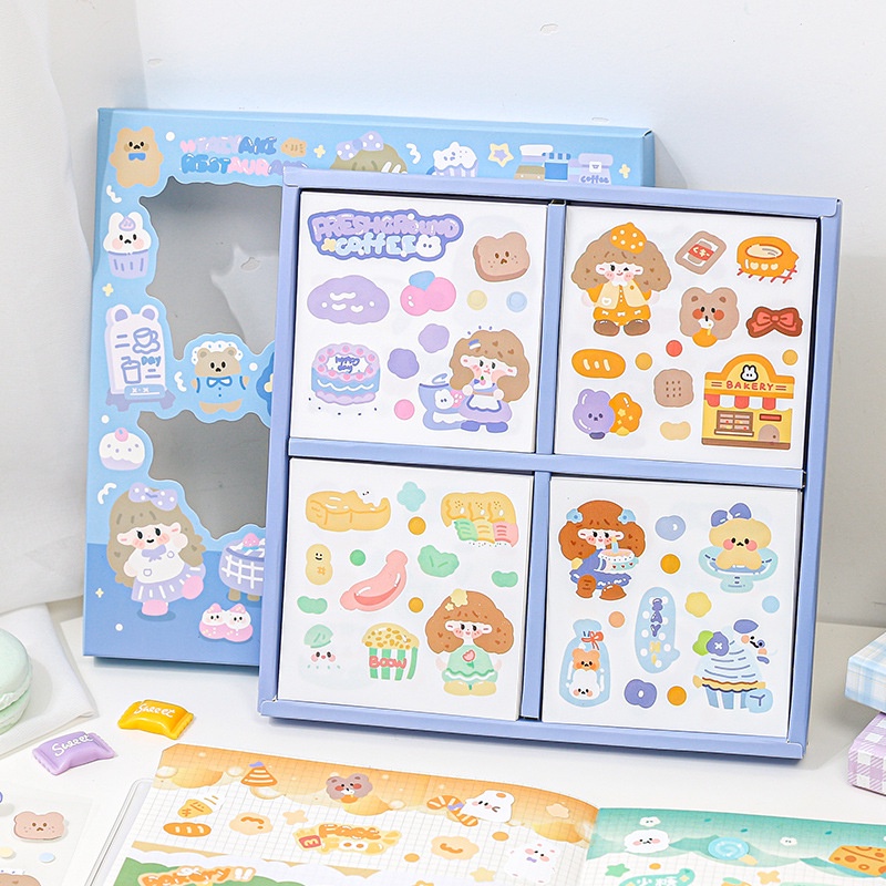 [100pcs] Ruan Ruan Fairytales Sticker Box Gift Set Planner Journal ...