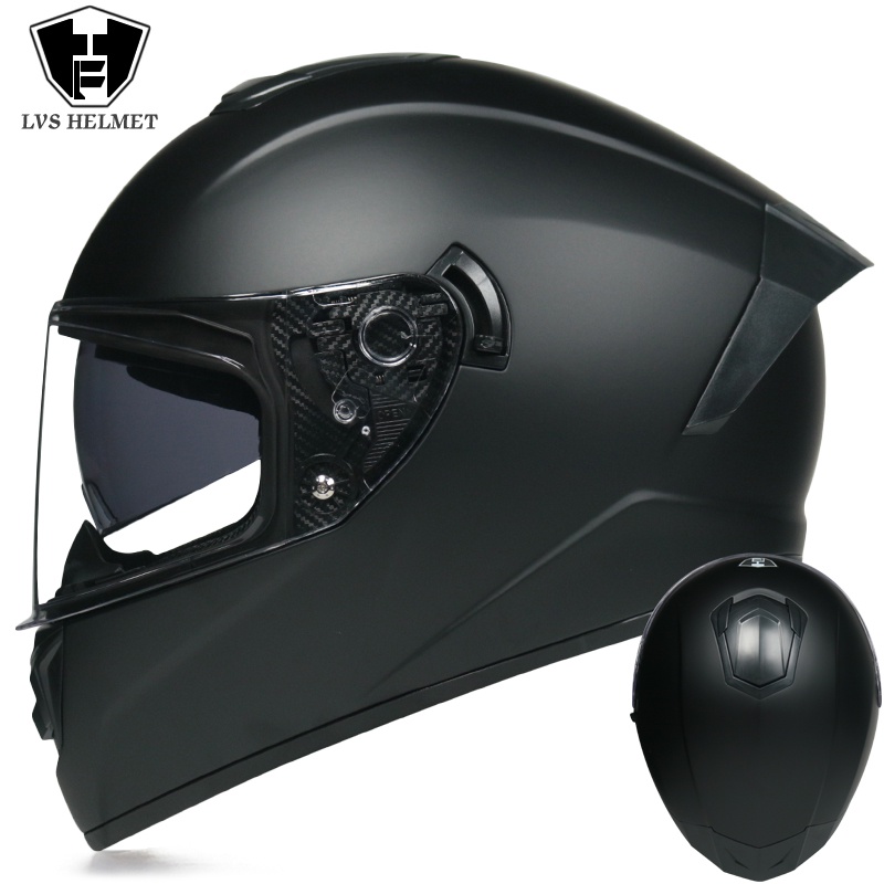 Full Face motorcycle helmet dual shield with removable washable inner ...