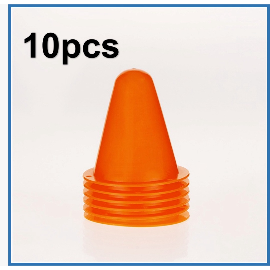 10PCS Soccer Cones Football Training Triangle Cones Marker Disc Soccer ...