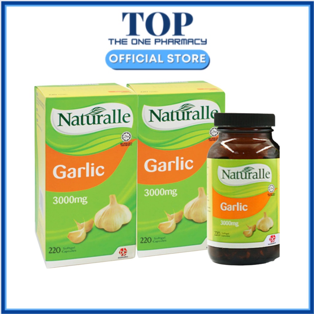 Naturalle Garlic 3000mg Softgel Capsules (220's / 2 X 220's) | Shopee ...