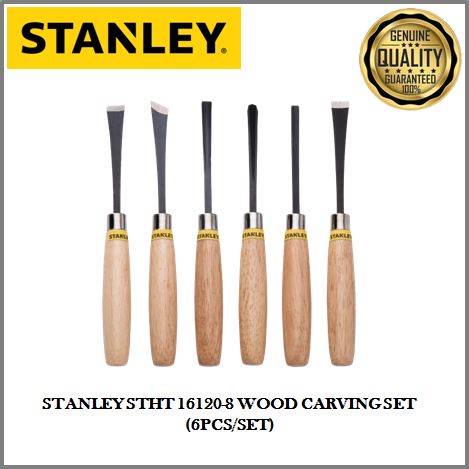 STANLEY STHT 16120-8 WOOD CARVING SET (6PCS/SET) | Shopee Malaysia
