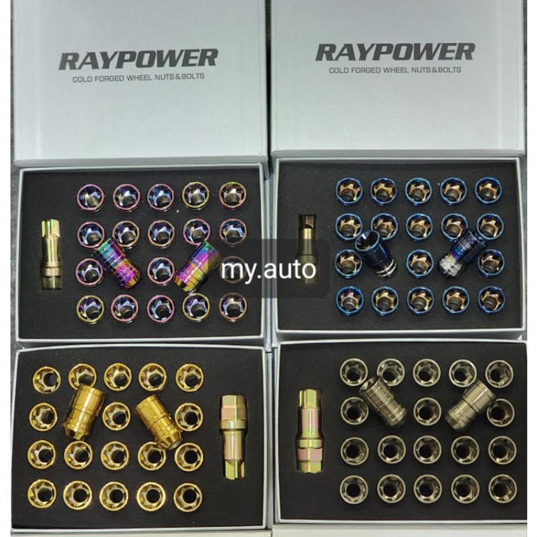 GReddy/Raypower Heavy Duty Racing Gear Cyclone Style Wheel Nut Sport ...