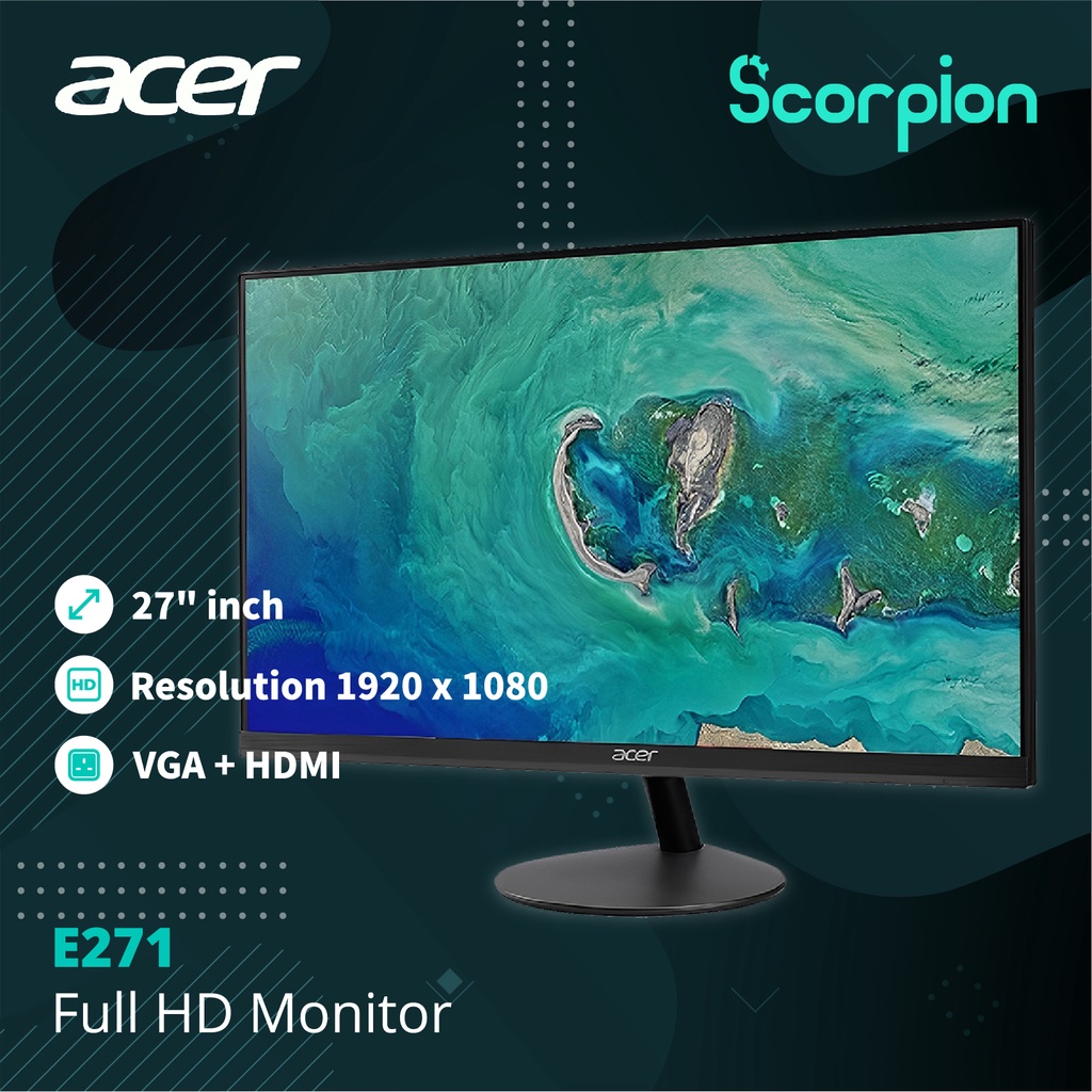 Acer E271 Full HD Monitor | Shopee Malaysia