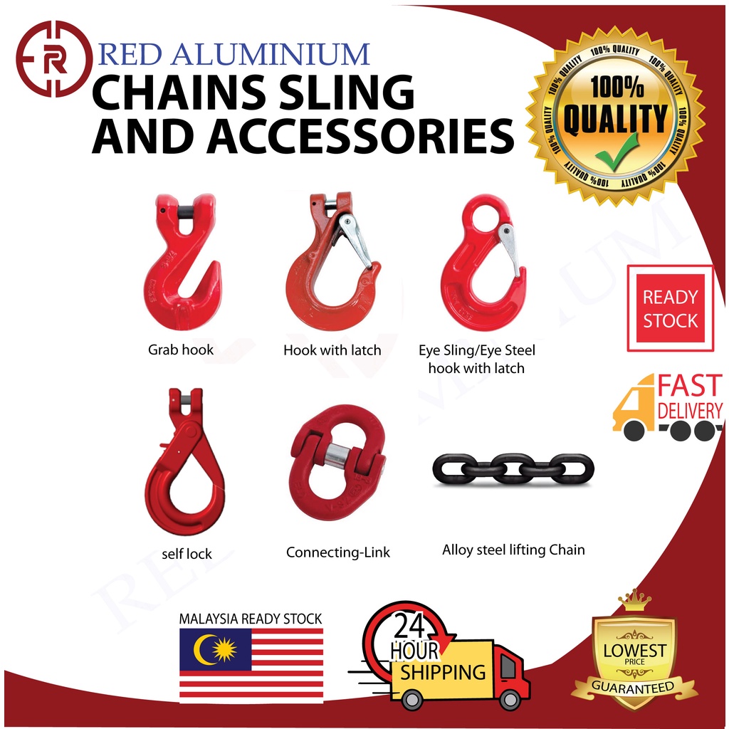 Alloy Steel Lifting Chain Alloy Clevis grab hook Alloy self Lock Eye ...