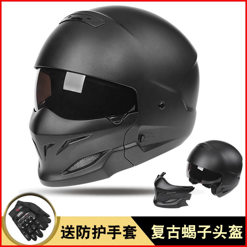 TOYRetro Scorpion Helmet Motorcycle Harley Full Face Helmet Warrior ...
